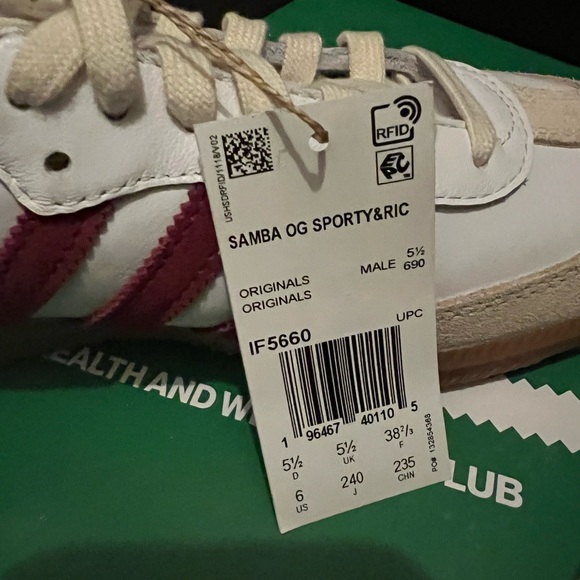 adidas | Shoes | Samba Og Sportyrich Uk55 Eu38 23 Us6 New | Poshmark